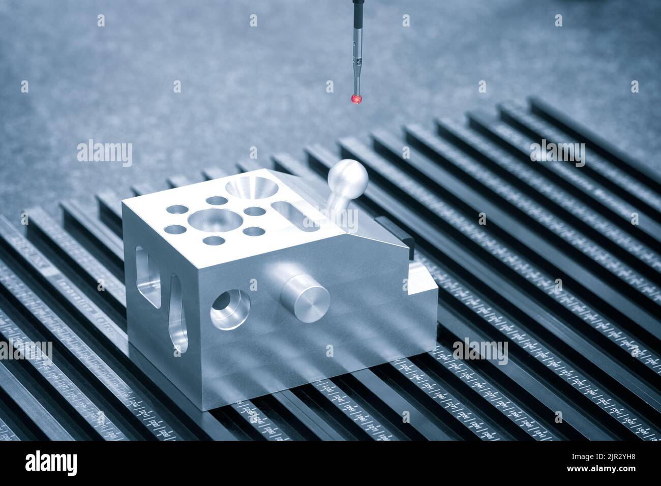 coordinate measuring machine in metal cutting industry. probe measure ...