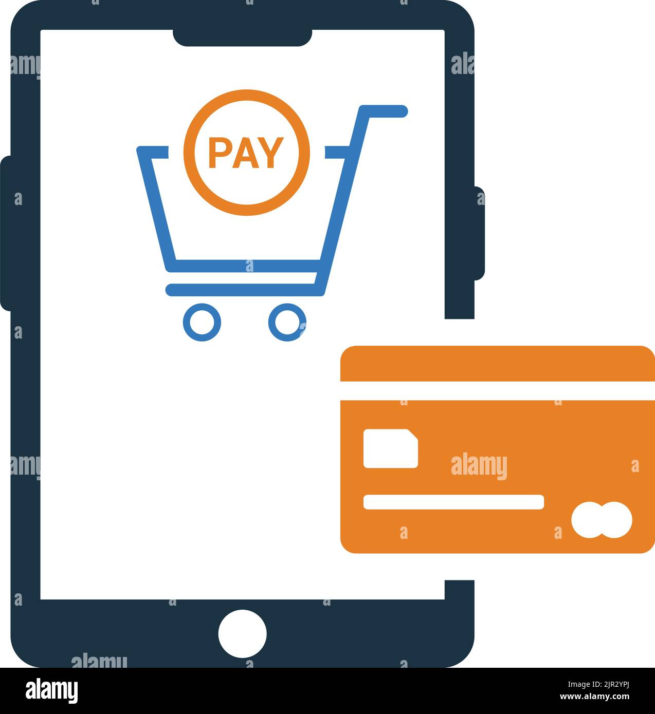 Mobile pay icon Stock Vector Images - Alamy