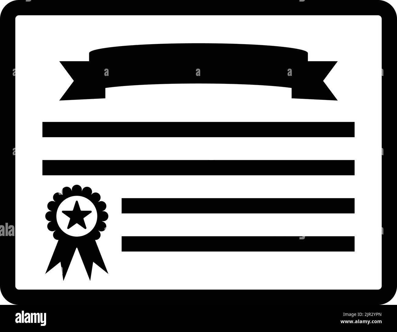 Certificate Certification Degree Icon Vector Eps File Perfect Use For Print Media Web