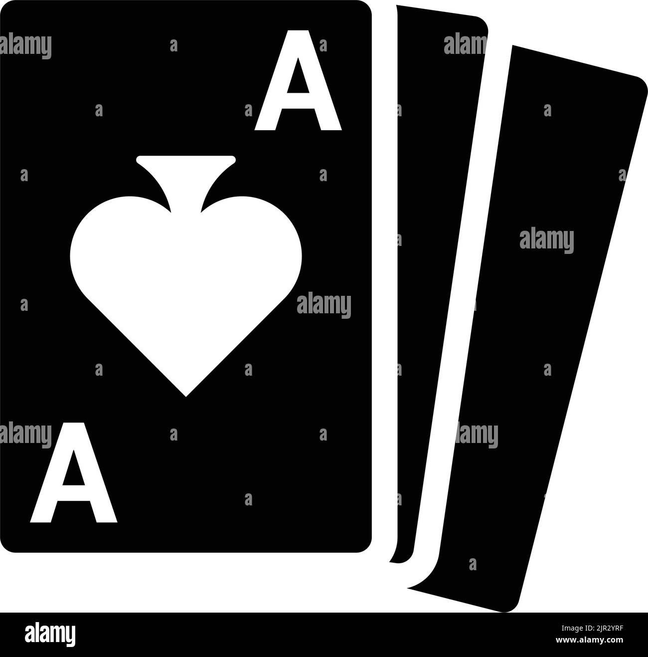 Cards, game icon - Vector EPS file. Perfect use for print media, web ...