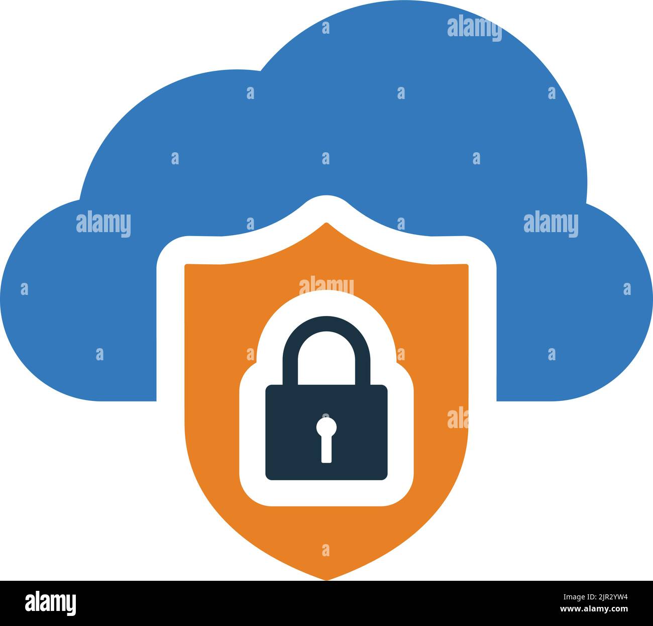 Cloud, protection, security icon - Simple editable vector EPS file ...