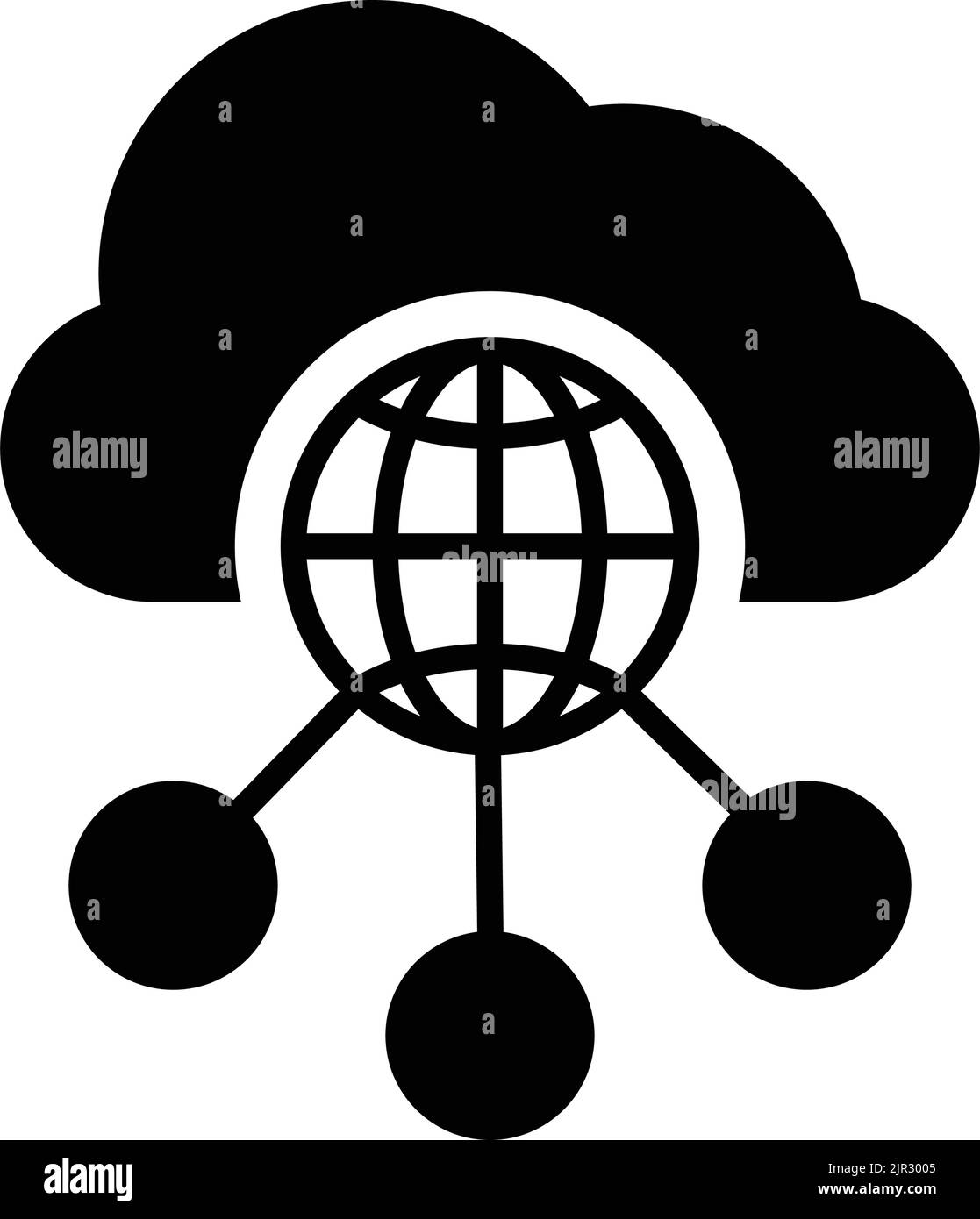 Cloud, communication, connectivity icon - Simple editable vector EPS ...