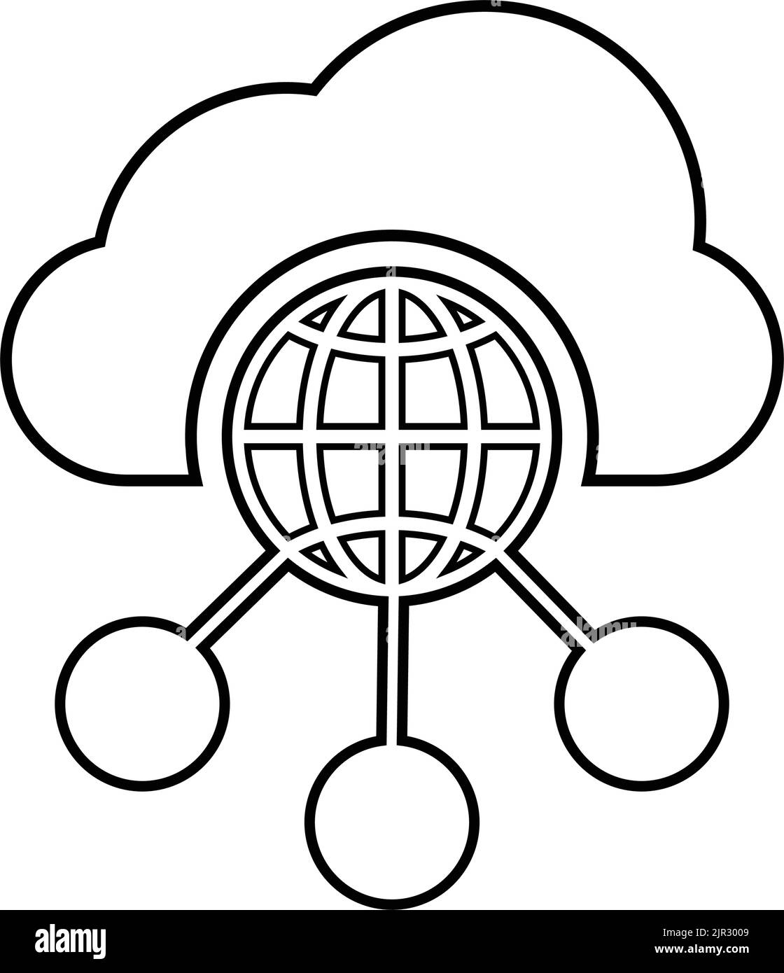 Cloud, communication, connectivity icon - Simple editable vector EPS ...