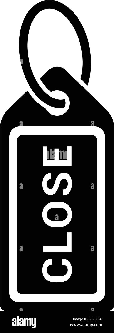 Close, tag, label, offer icon - Simple editable vector EPS file Stock ...