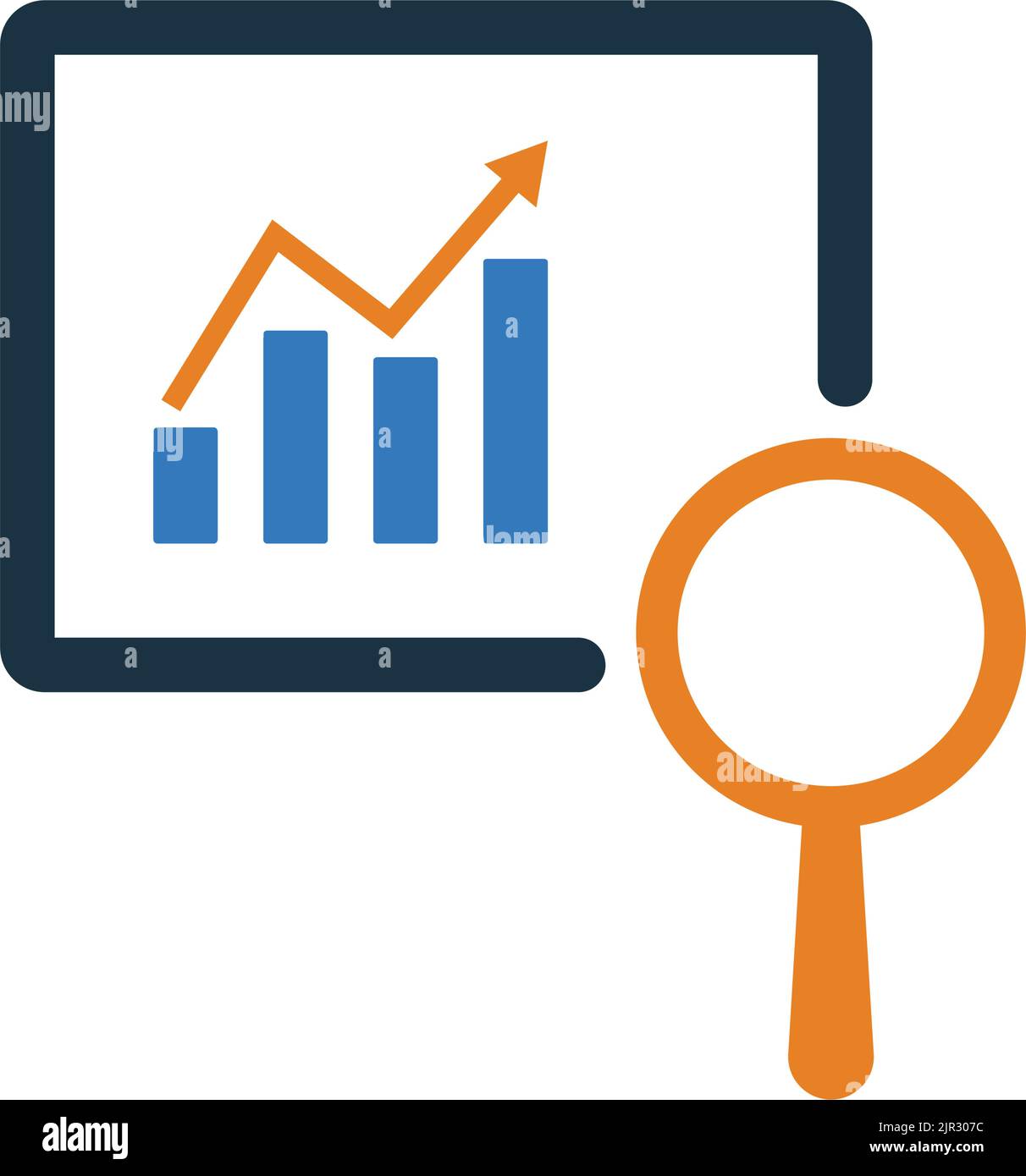 Chart, graph, growth icon - Vector EPS file. Perfect use for print media, web, stock images ...