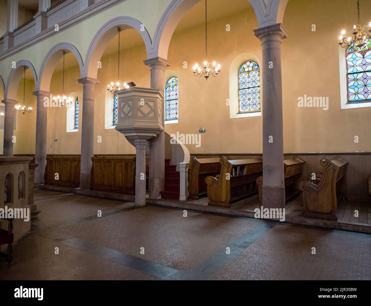 The synagogue of Colmar, France Stock Photo - Alamy