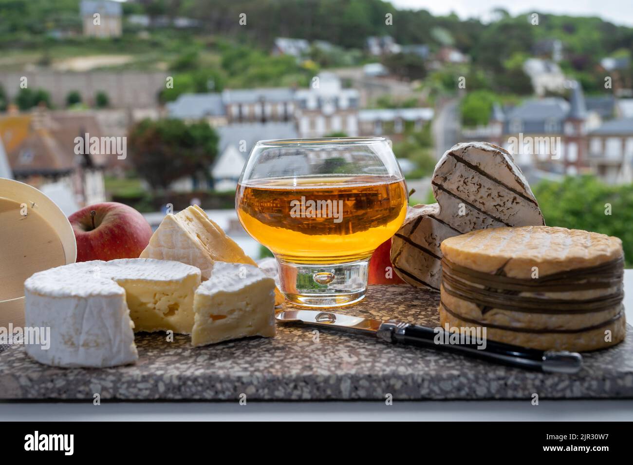 Cow cheeses of Normandy region - camembert, livarot, neufchatel, pont l ...