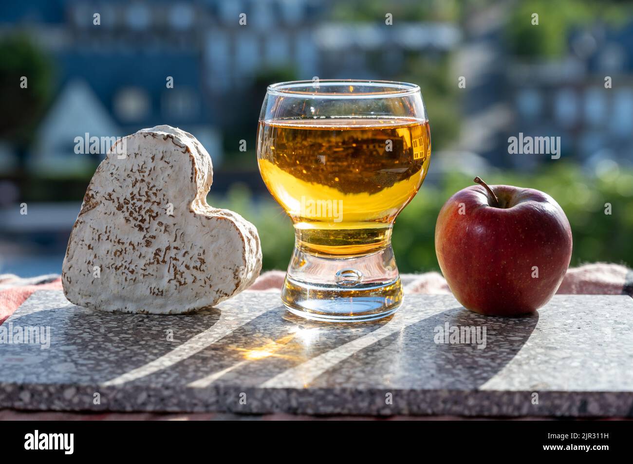 Products of Normandy, cow heart shaped neufchatel lait cru cheese and ...