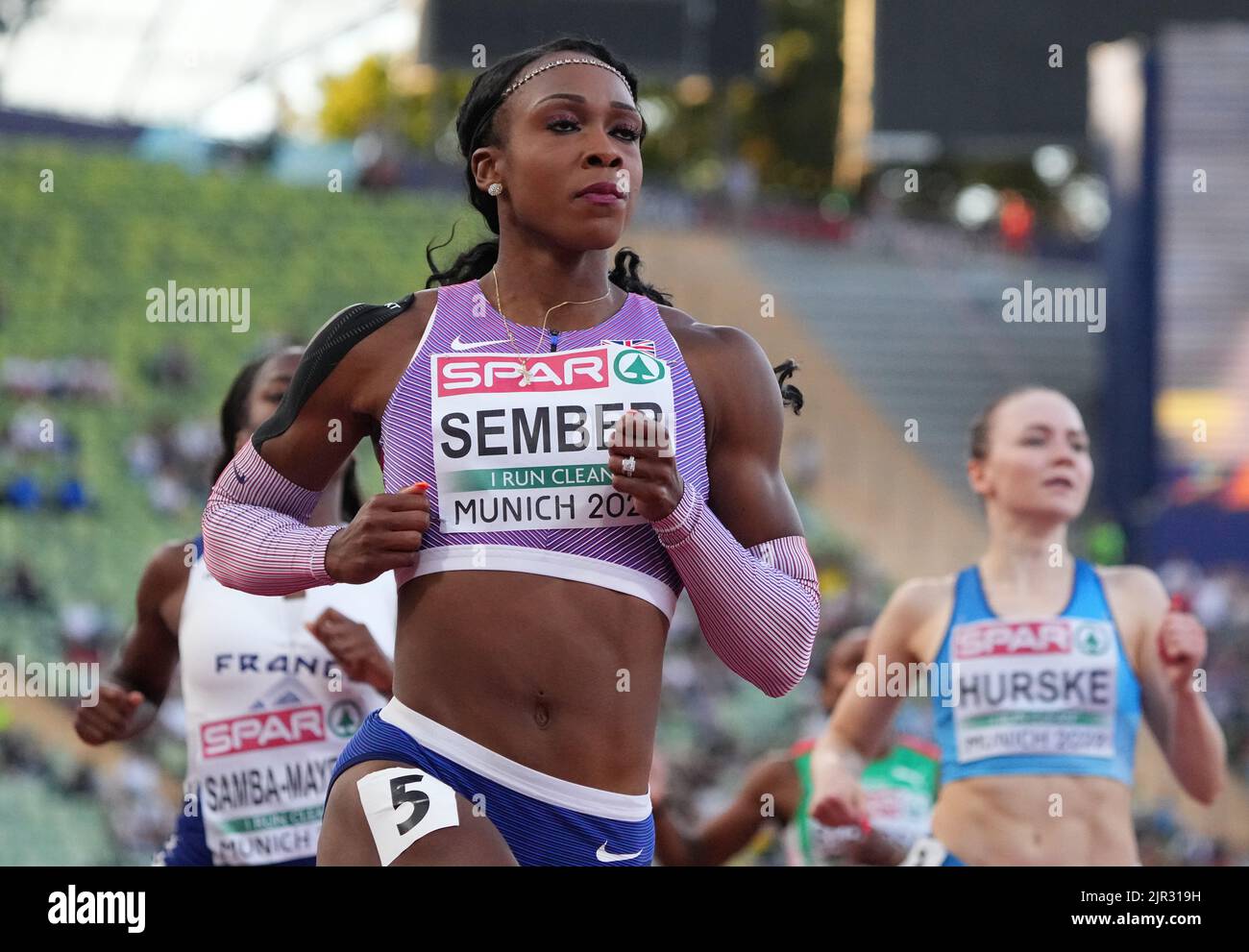Great Britain's Cindy Sember wins the Women's 100m Hurdles Semi-Final ...