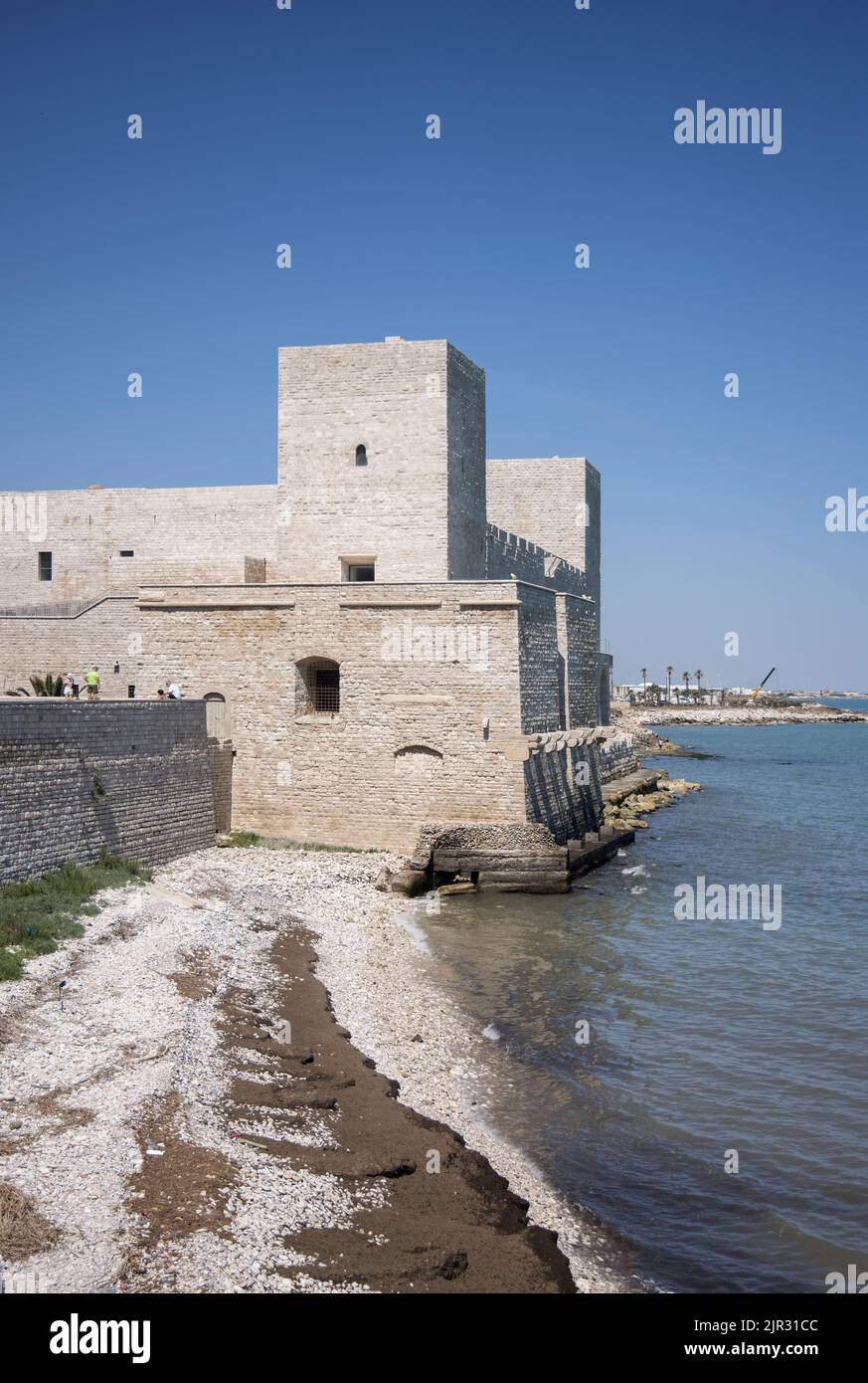 the old fort in trani on the adriatic sea puglia italy Stock Photo - Alamy