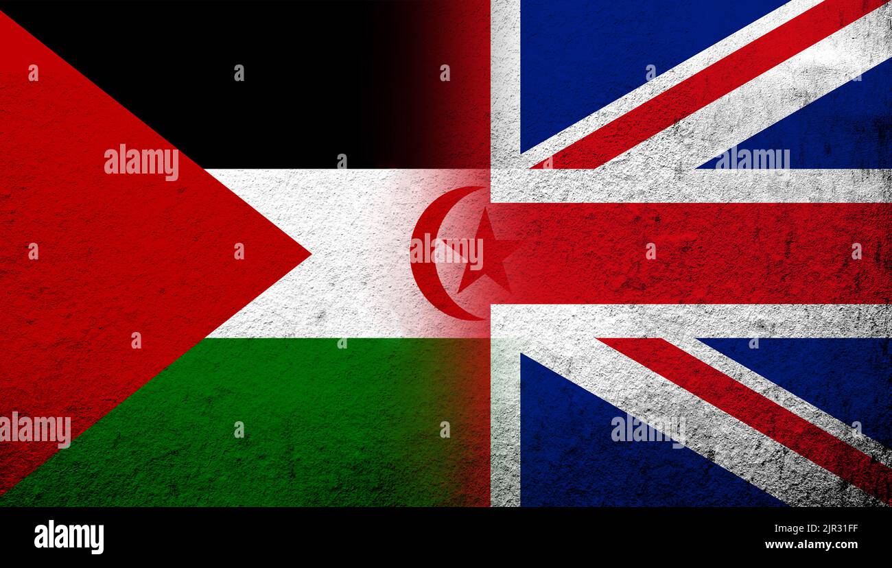 National flag of United Kingdom (Great Britain) Union Jack with The ...