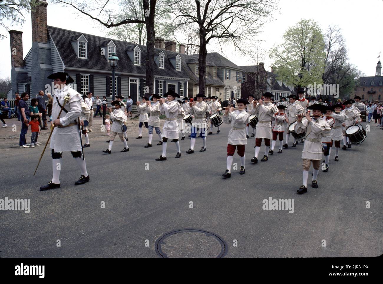 Williamsburg, VA. U.S.A. 9/1987. Field Music of the Virginia State ...