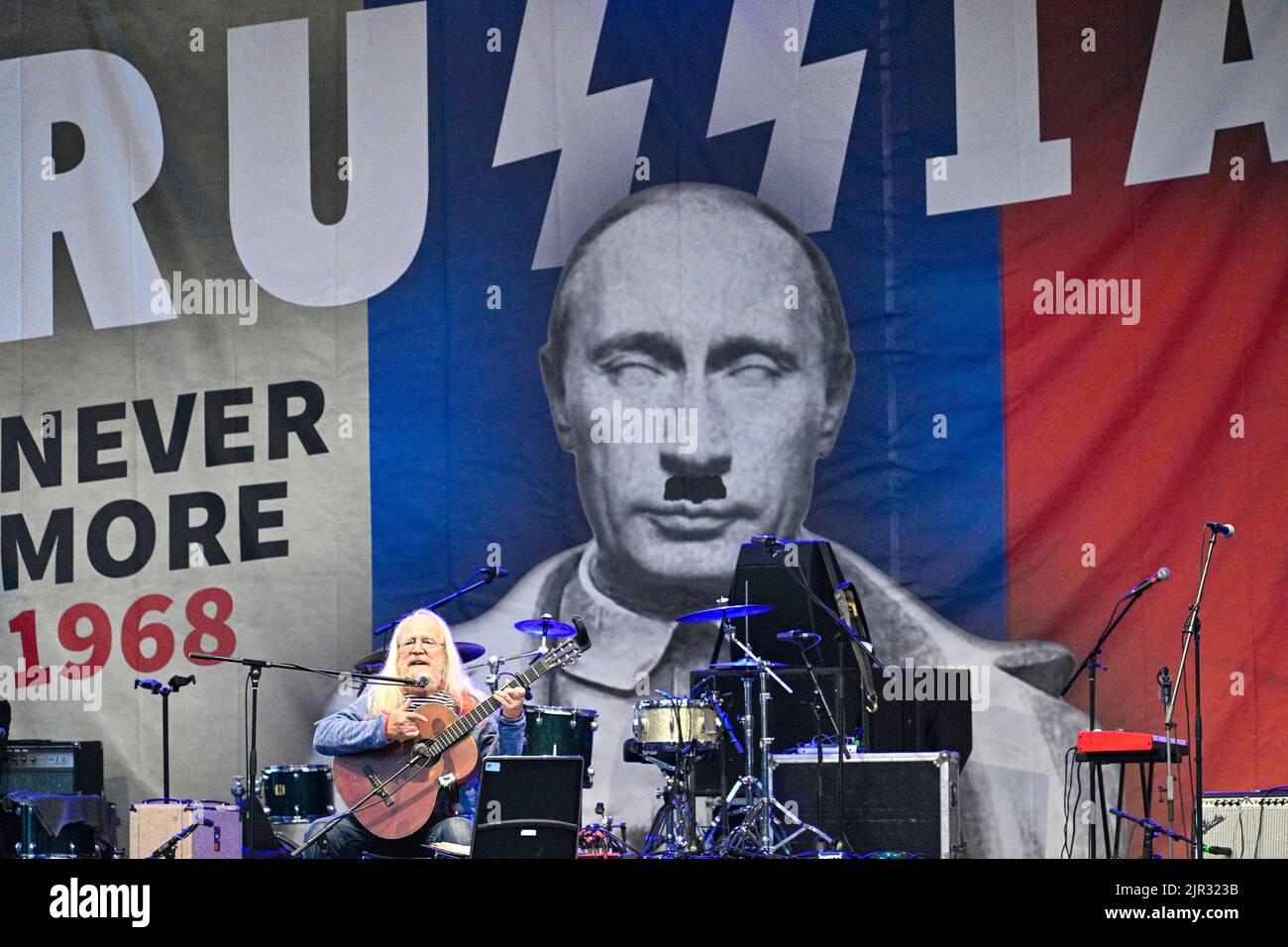 Prague, Czech Republic. 21st Aug, 2022. Czech singer Jaroslav Hutka ...