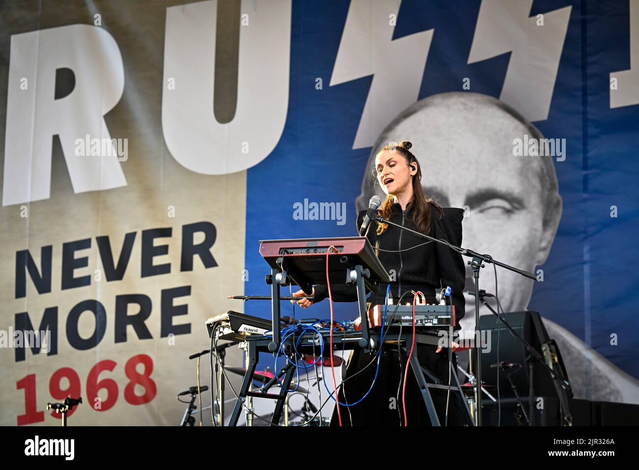Prague, Czech Republic. 21st Aug, 2022. Czech singer Lenka Dusilova ...