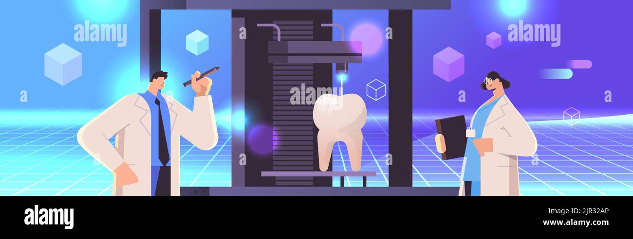 researchers prints tooth model on 3d bio printer medical printing of ...