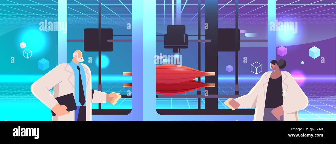 researchers prints muscle model on 3d bio printer medical printing of ...