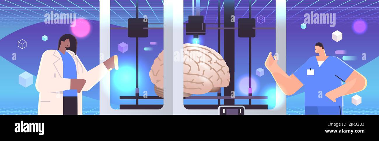 researchers prints brain model on 3d bio printer medical printing of ...