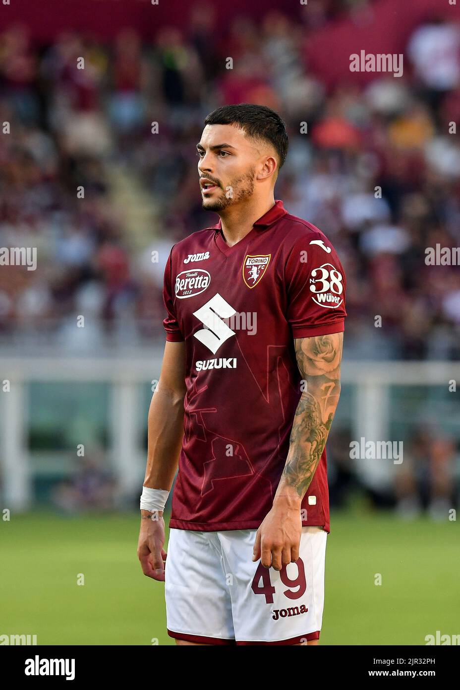 Nemanja Radonjic of Torino FC looks on during the Serie A 2022/23 match ...