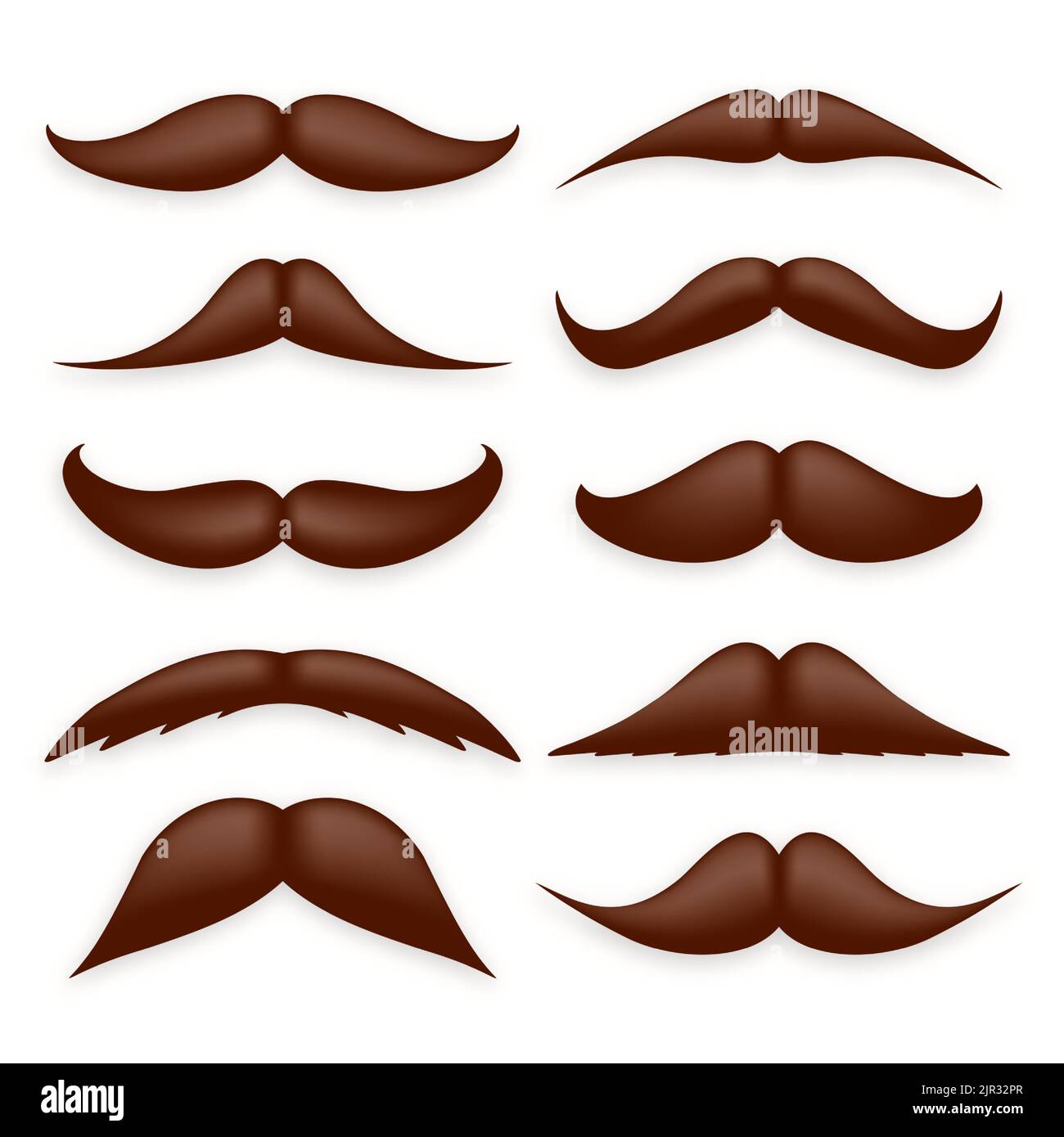 Cartoon ginger mustache Cut Out Stock Images & Pictures - Alamy