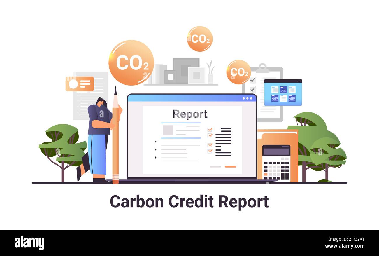 Carbon emissions calculator Stock Vector Images - Alamy