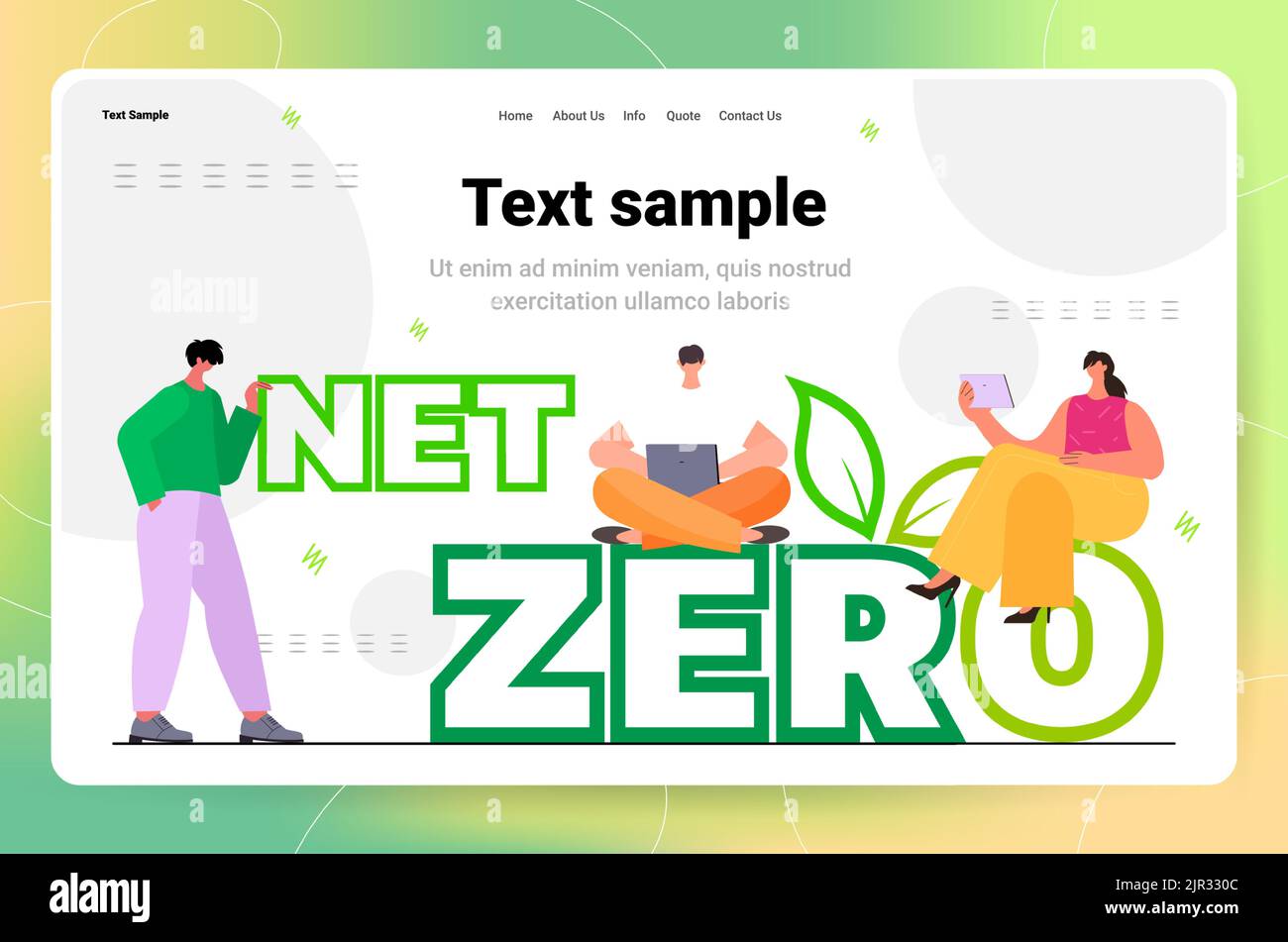 carbon credit net zero concept people using digital gadgets responsibility of co2 emission ...