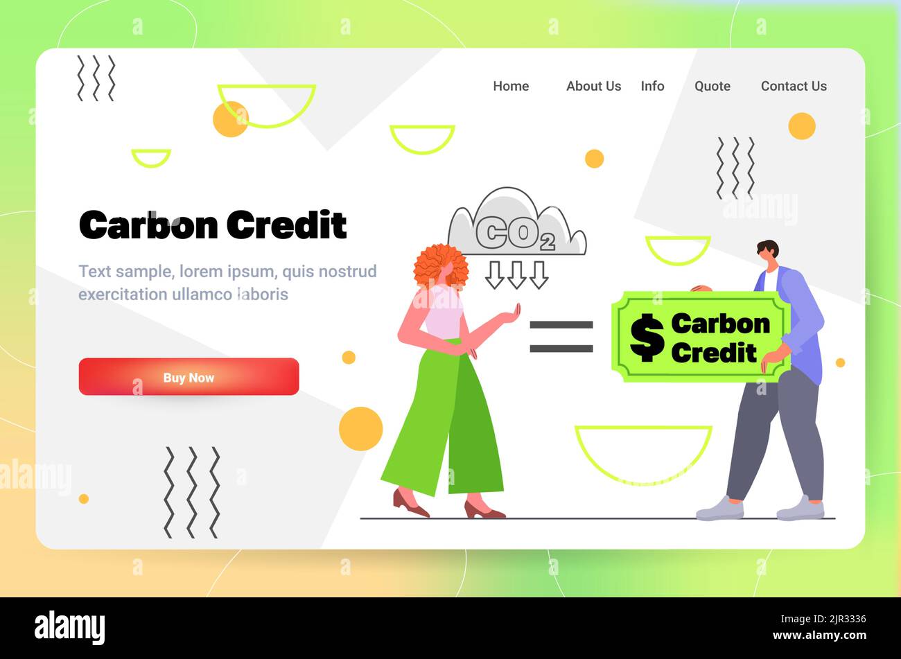 carbon credit project development concept co2 emission environment ...