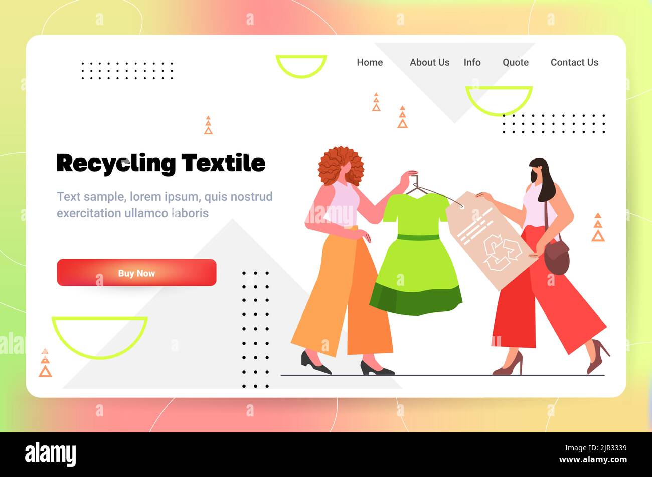 Recycled dress Stock Vector Images - Alamy