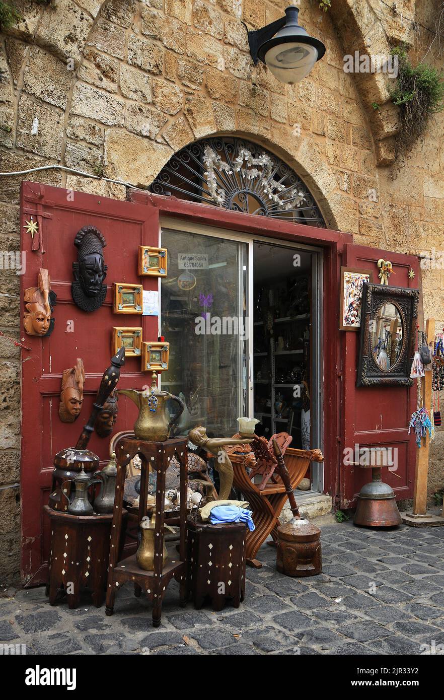 Batroun, Lebanon - May 2, 2022: An Antique store in the Lebanese ...