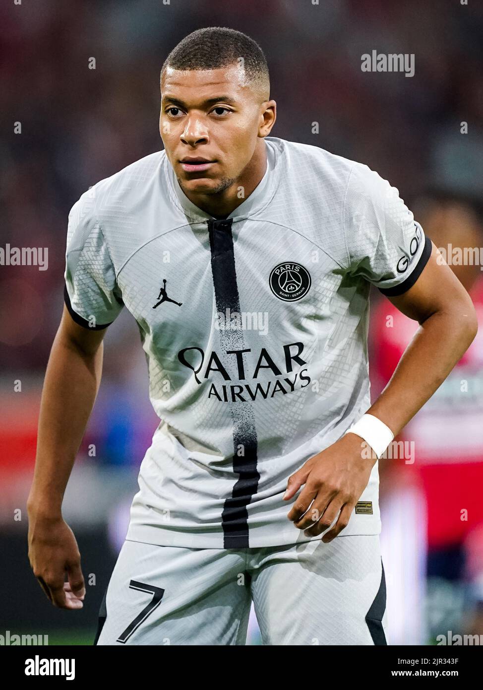 LILLE, FRANCE - AUGUST 21: Kylian Mbappe of Paris Saint-Germain during ...