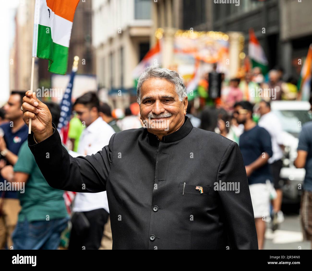 August 21, 2022, New York City, New York, United States: A man at the ...