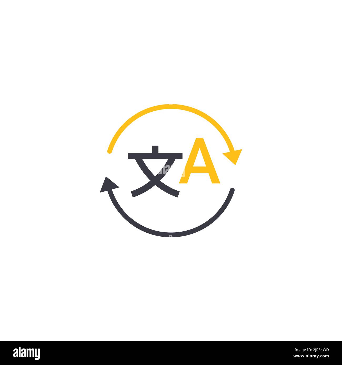 Translator app icon logo. Translate language glossary chinese english ...