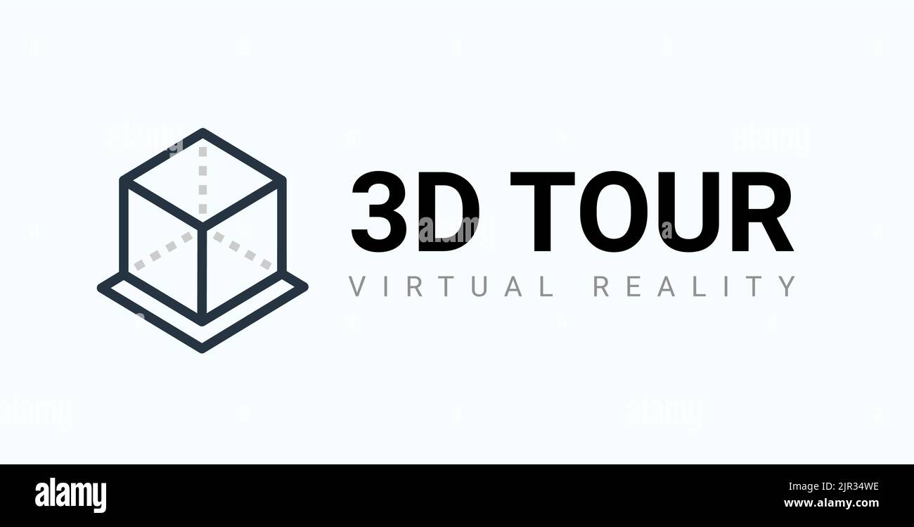 3d tour virtual icon ar camera platform vector game. 360 vr 3d tour ...