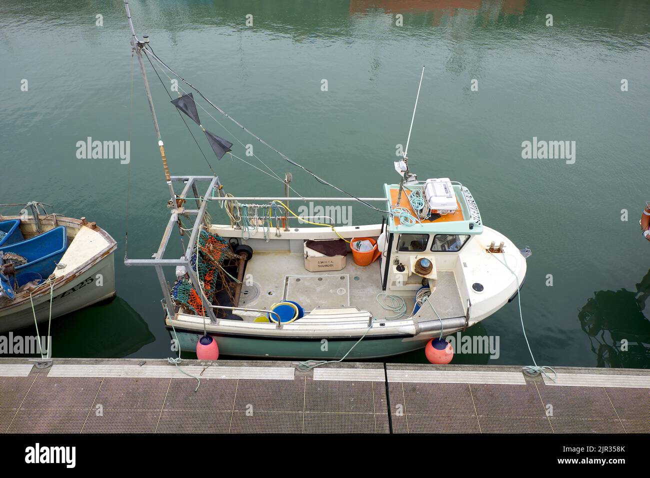 Padstow Cornwall England 08 20 2022 moored fishing boats Stock Photo ...