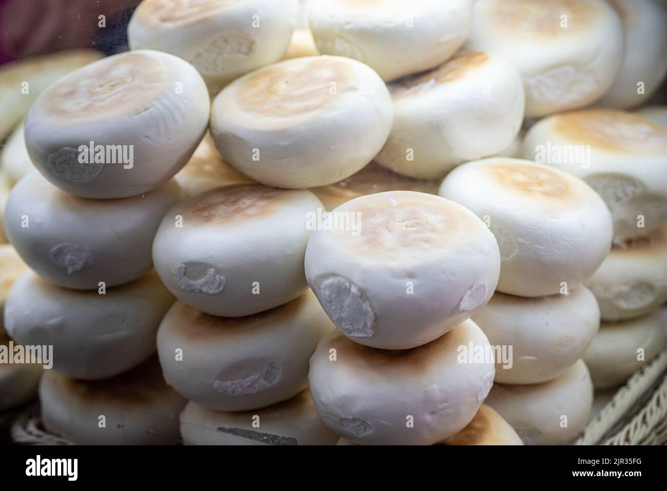 Steamed bread,Steamed bread isolated on the white background Stock ...