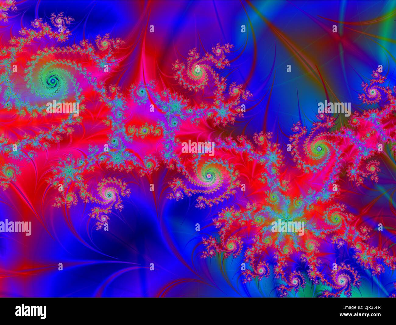 abstract bright blue-red linear pattern, color graphics, background ...