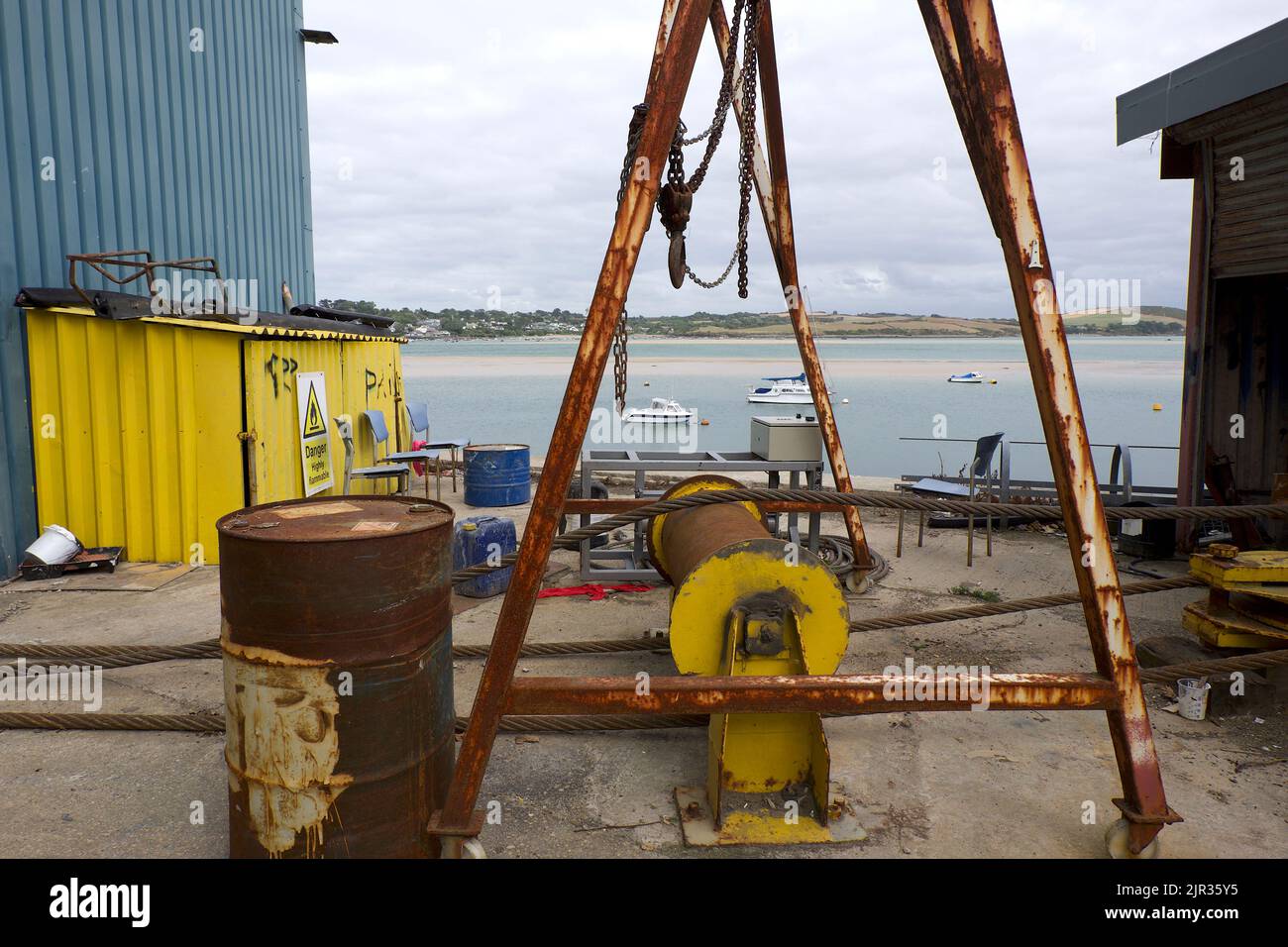 Padstow Cornwall England 08 20 2022 Harbour docks Stock Photo - Alamy