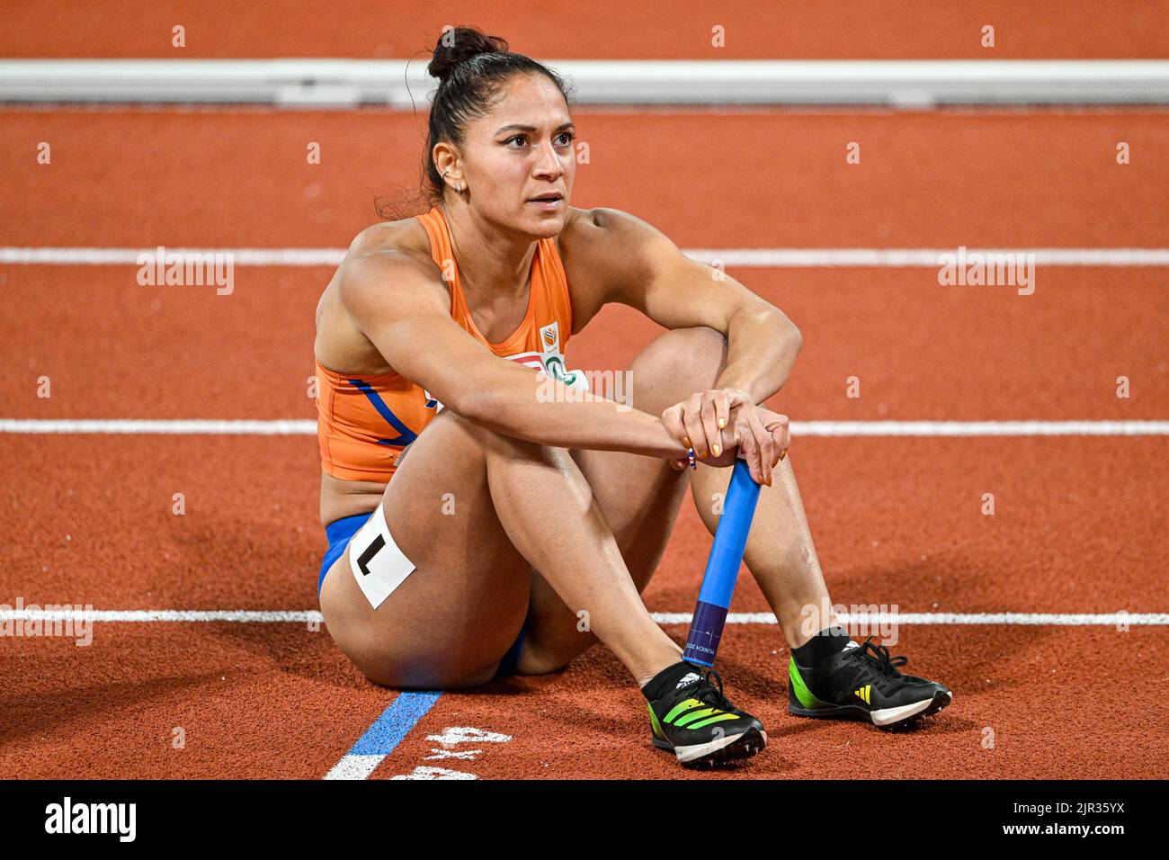 MUNCHEN, GERMANY - AUGUST 21: Zoe Sedney of The Netherlands competing ...