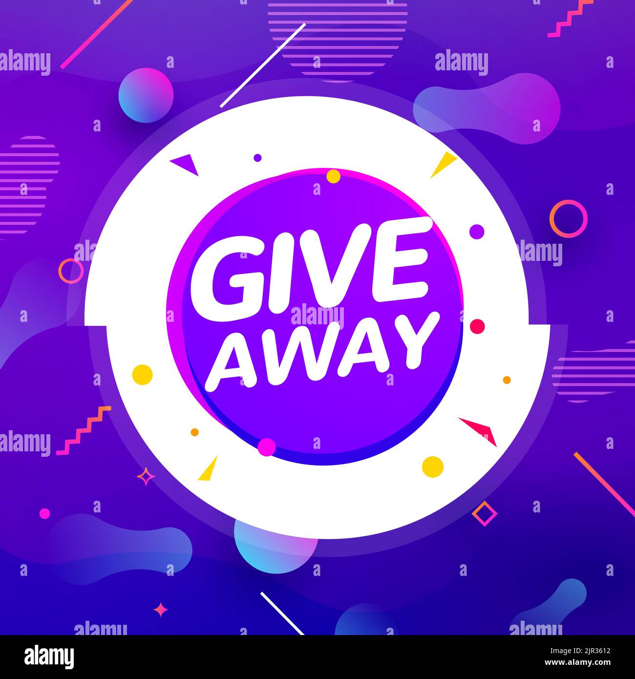 Giveaway background announcement event social media banner free gift ...