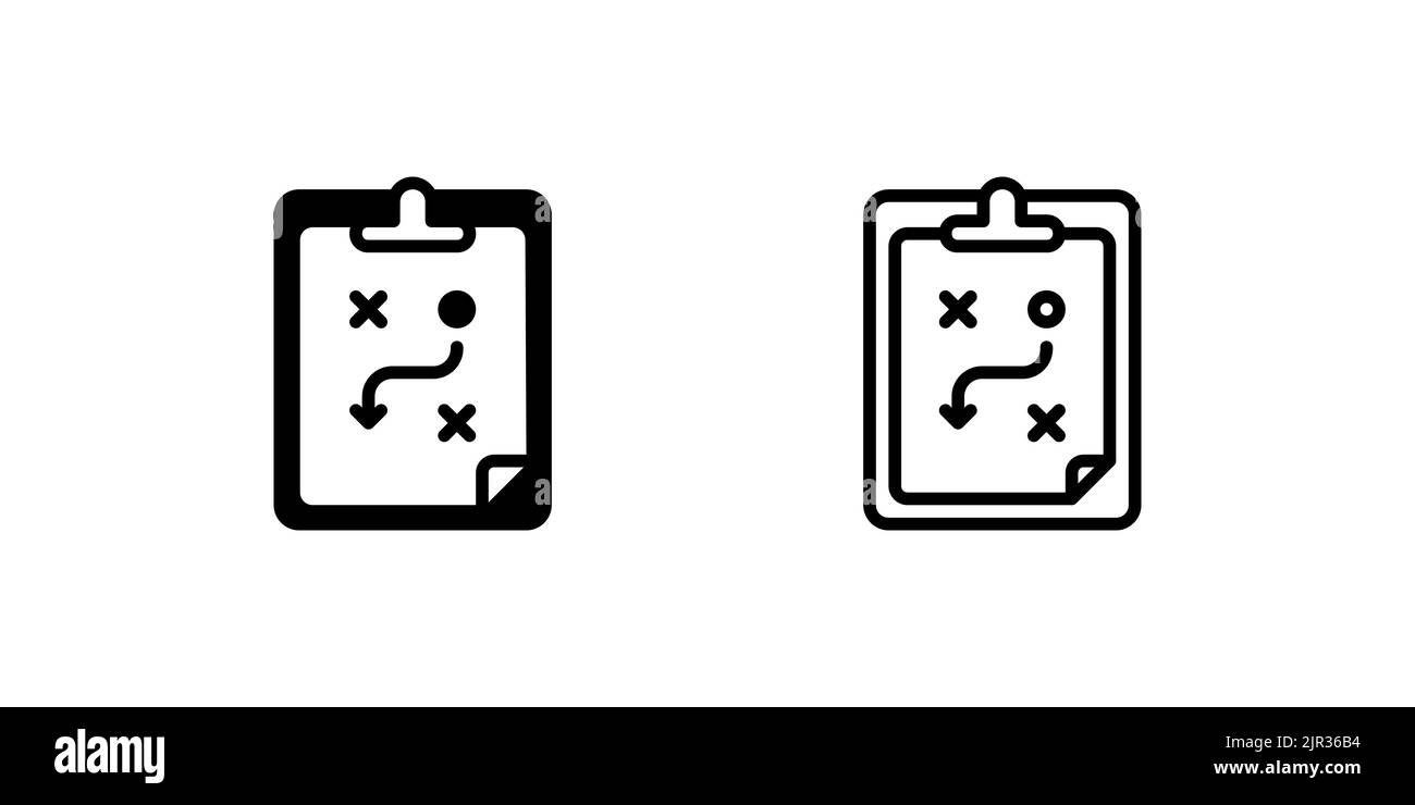 Two strategic planning icon vectors Stock Vector Image & Art - Alamy