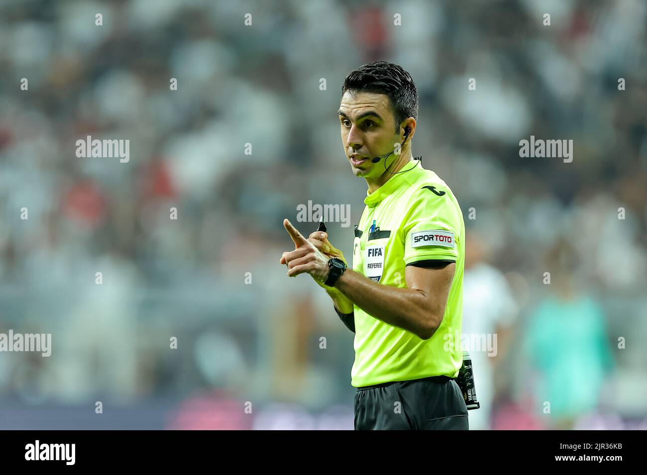 ISTANBUL, TURKEY - AUGUST 21: referee Arda Kardesler during the Turkish ...