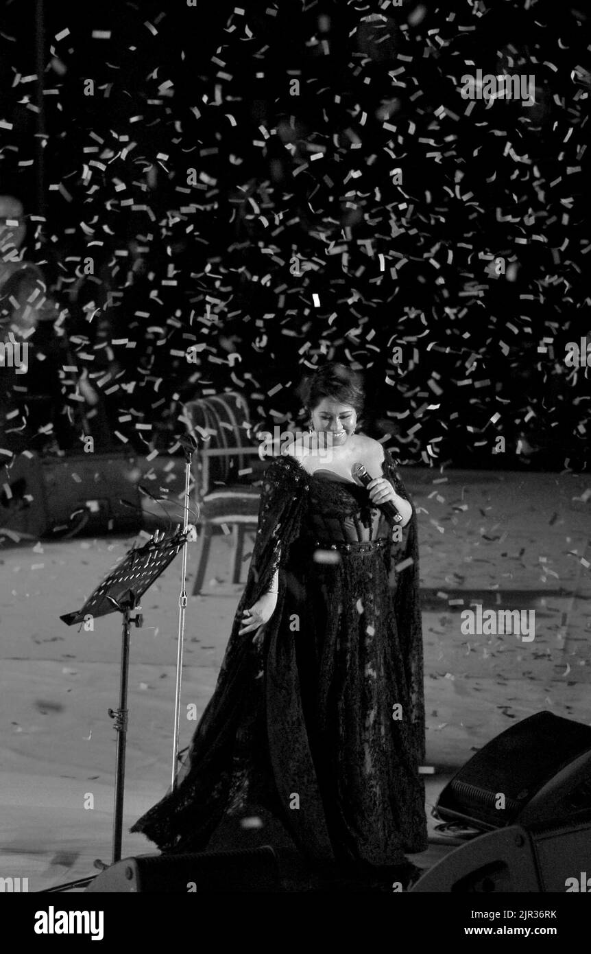 Carthage, Tunisia. 21st Aug, 2022. Egyptian singer Sherine Abdel Wahab ...