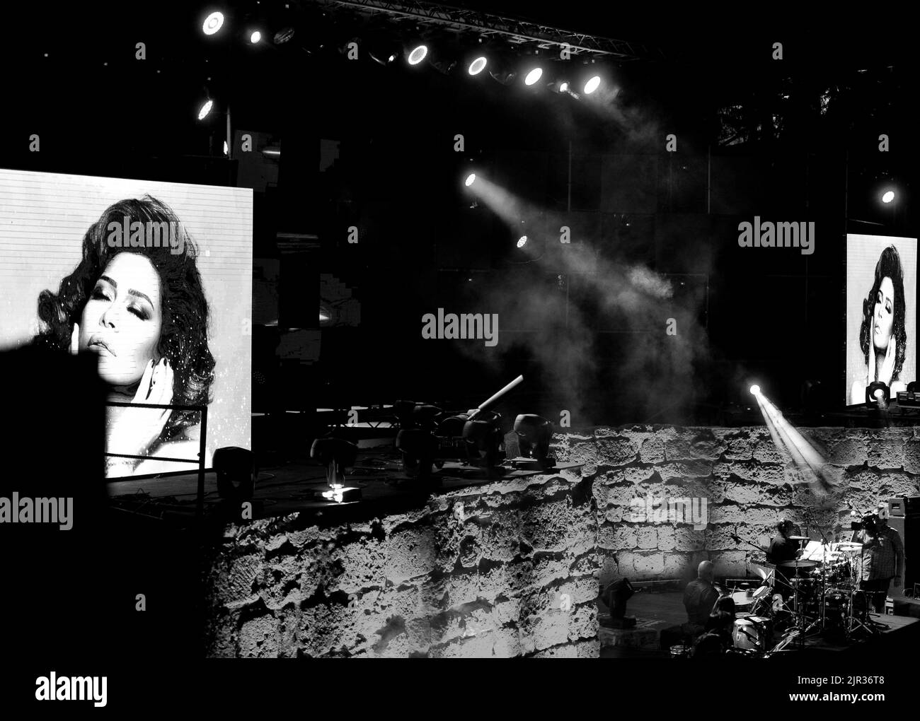Carthage, Tunisia. 21st Aug, 2022. Egyptian singer Sherine Abdel Wahab ...