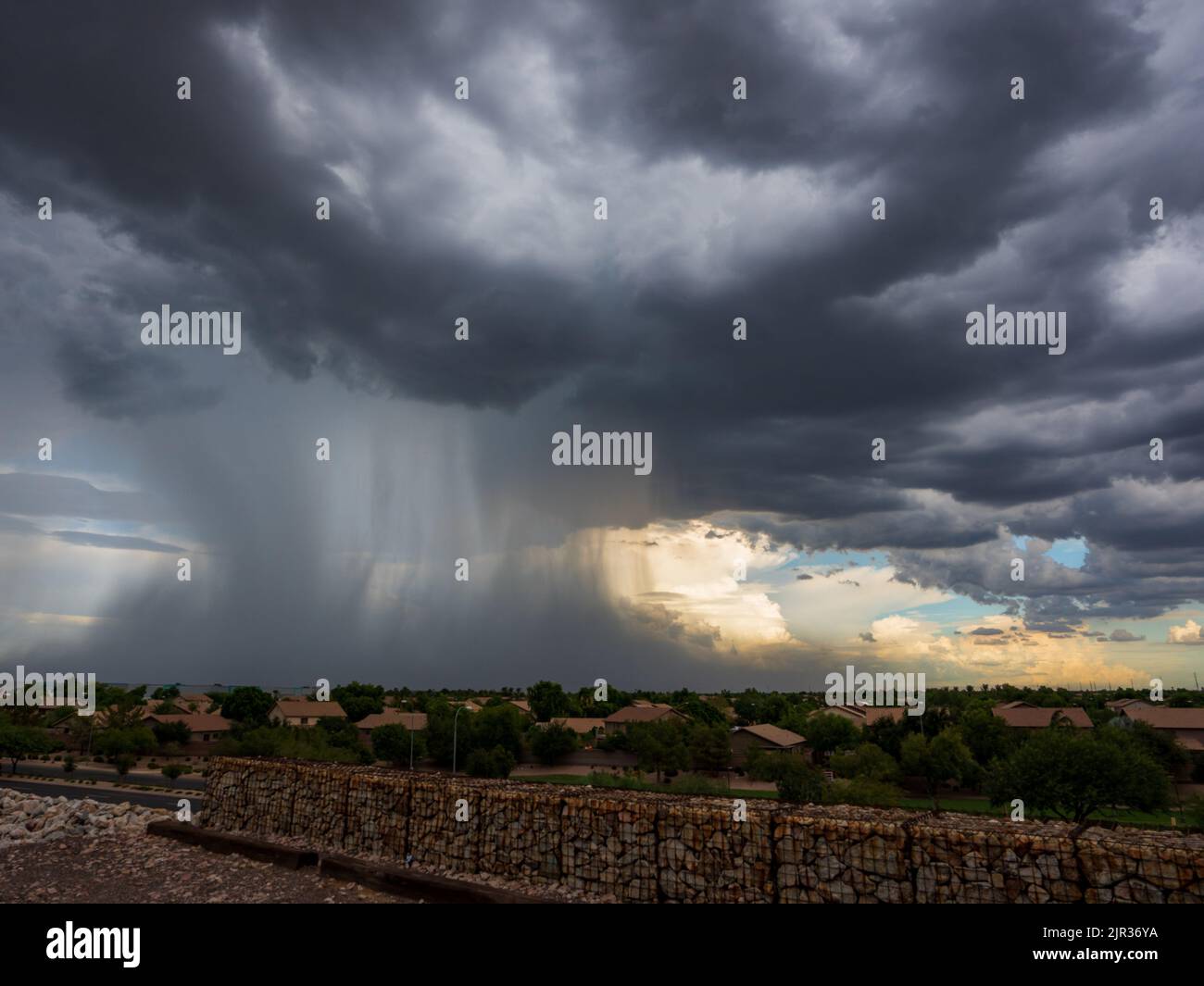 Storm clouds build in the Arizona desert during an active summer ...