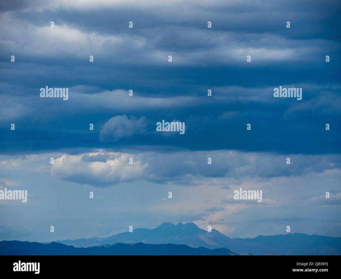 Storm clouds build in the Arizona desert during an active summer ...
