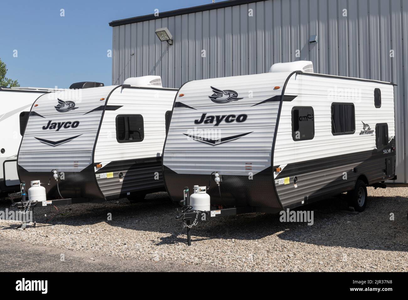 Cincinnati - Circa July 2022: Jay Flight travel trailer RV by Jayco ...