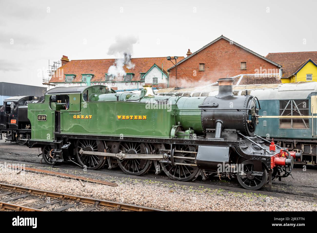 GWR '5101' 2-6-2T No. 5199, Minehead, West Somerset Railway, WSR Stock ...