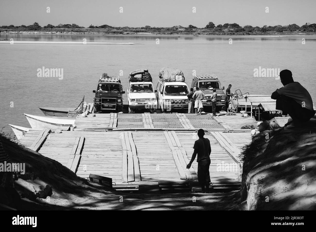 River crossing in Madagascar Stock Photo - Alamy