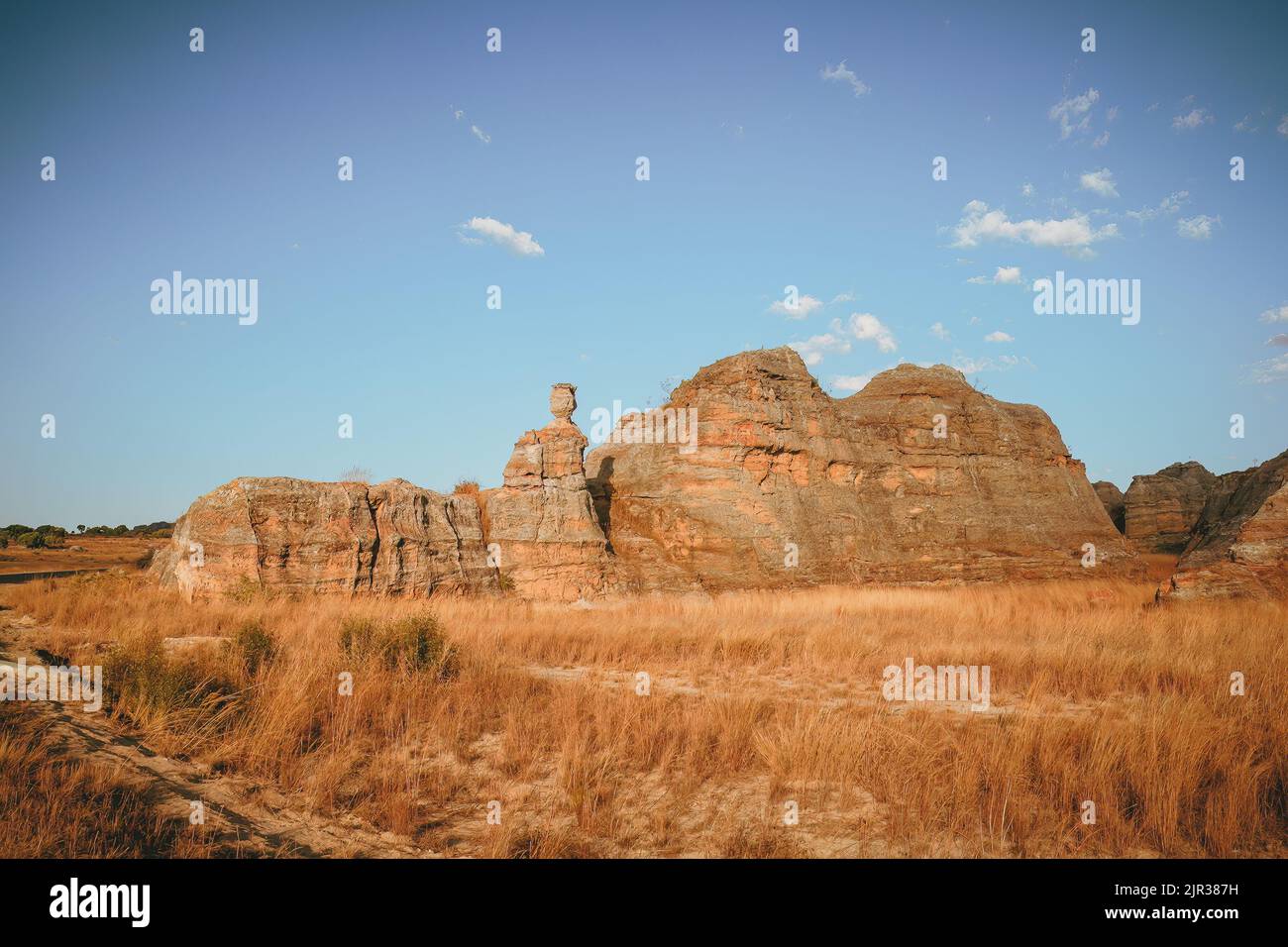 Isalo National Park, Route Nationale 7, Madagascar, Africa Stock Photo ...