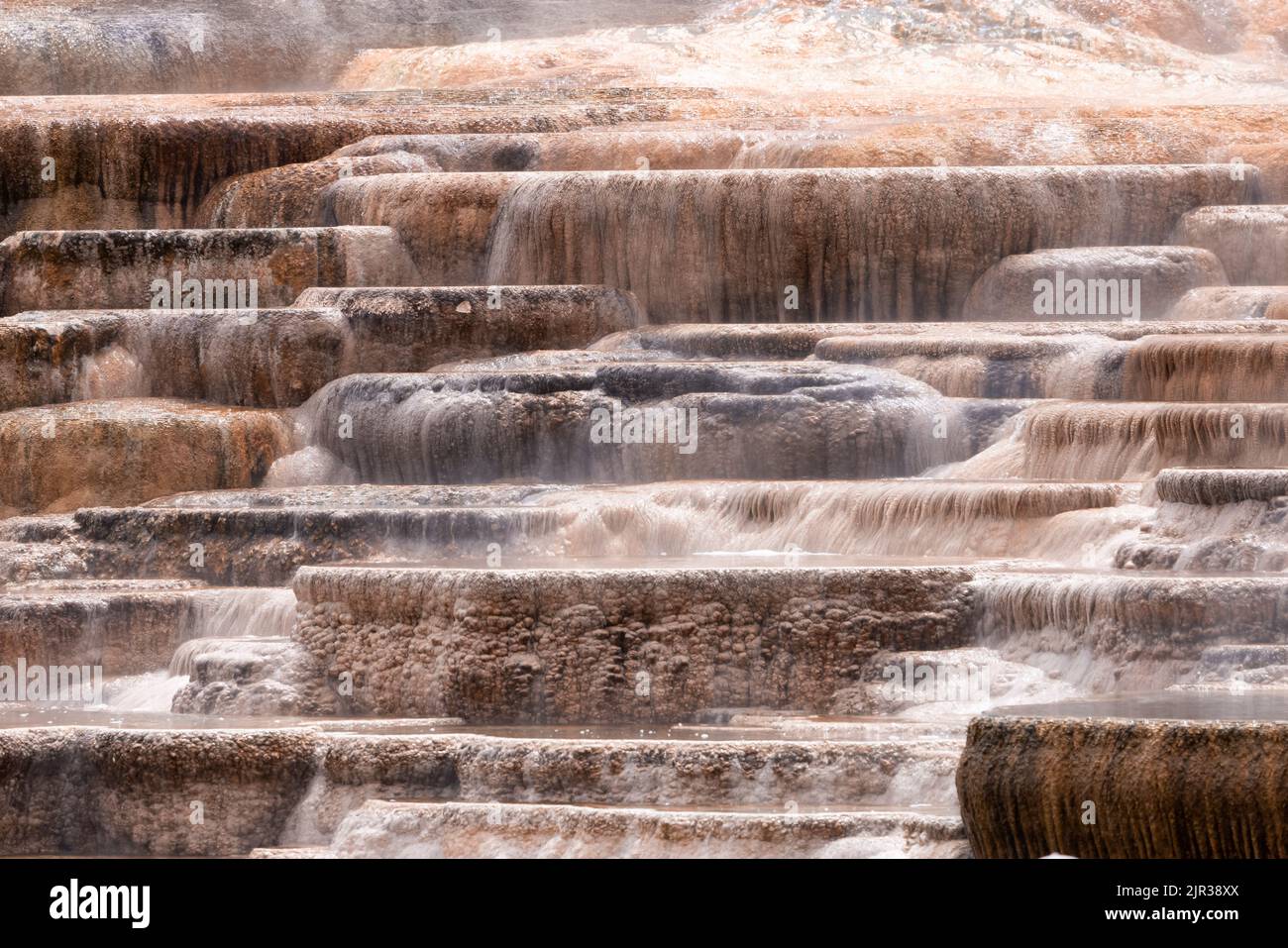 Hot Spring Landscape with colorful ground formation Stock Photo - Alamy
