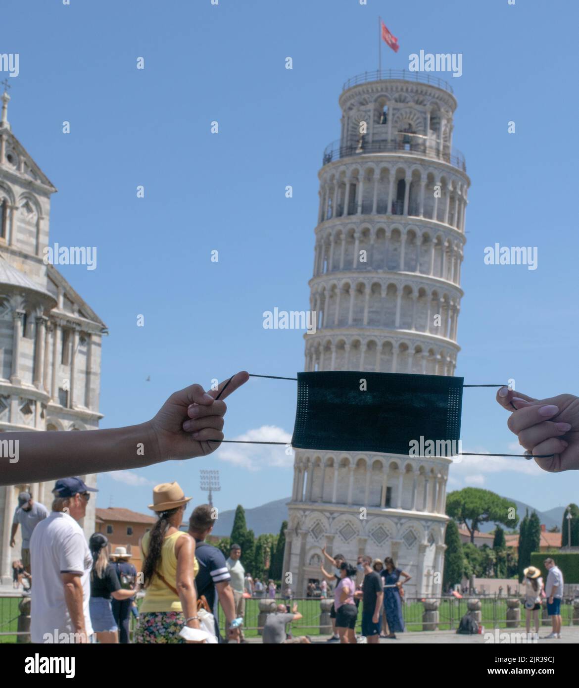 Tall building covered by clouds hi-res stock photography and images - Alamy